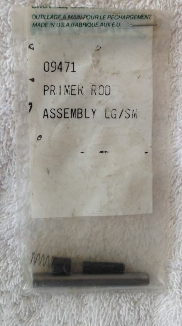 RCBS PRIMER ROD ASSEMBLY LARGE / SMALL 09471 RELOADING EQUIPMENT / 0212 ...