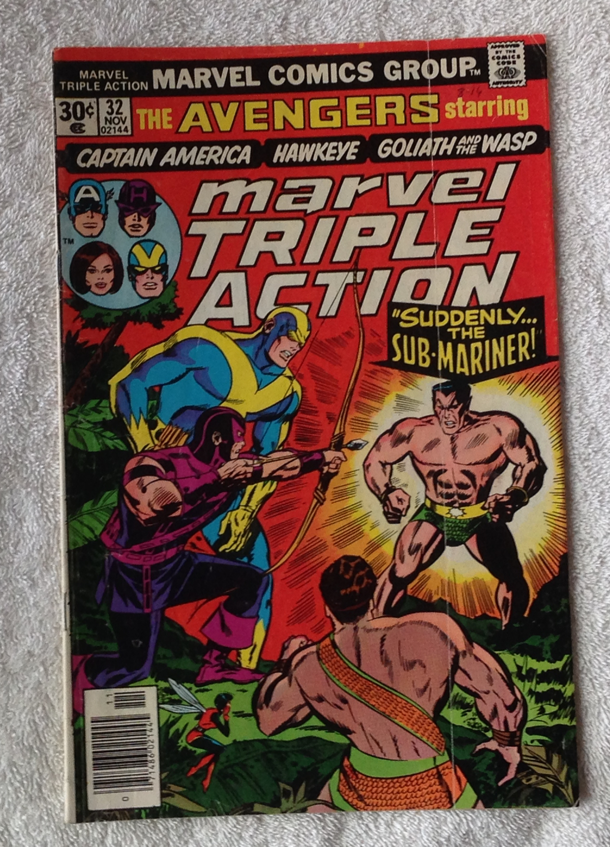 MARVEL COMICS GROUP MARVEL TRIPLE ACTION 32 NOV 02144 SEE PICS FOR ...