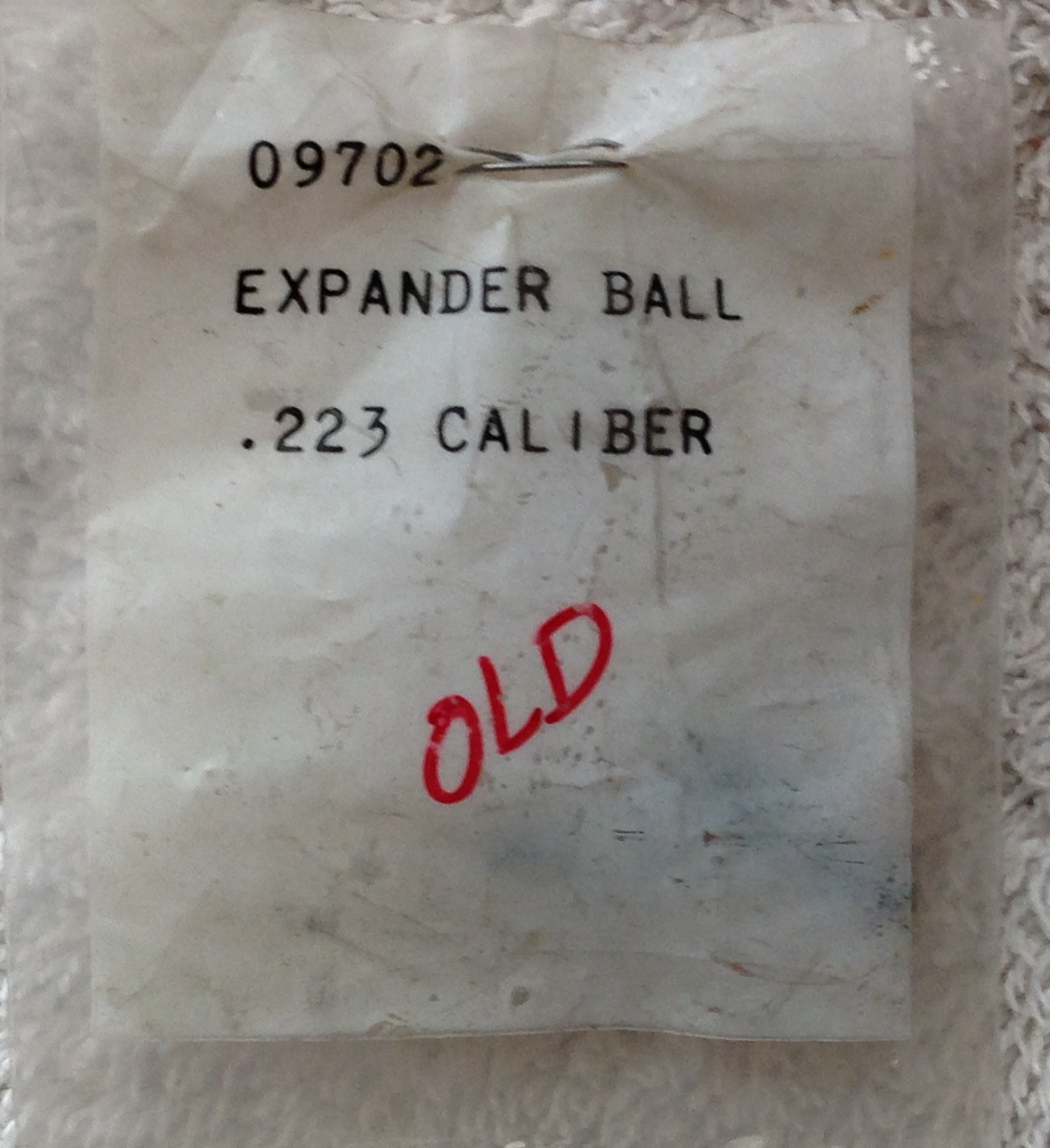EXPANDER BALL .223 CALIBER RCBS 09702 2 in package marked OLD / 0509-3 ...