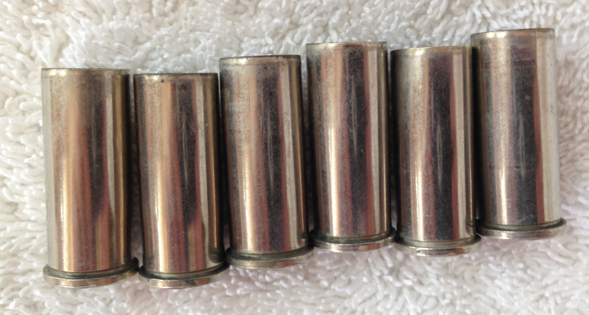 SPEER .44 S&W SPECIAL ONCE-FIRED NICKEL-PLATED CARTRIDGE CASES 39 count ...