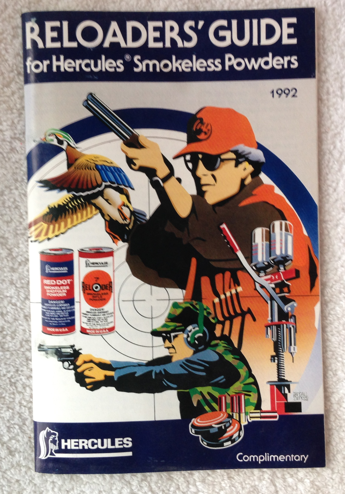 RELOADERS` GUIDE FOR HERCULES SMOKELESS POWDERS BOOK 1992 58 pages ...