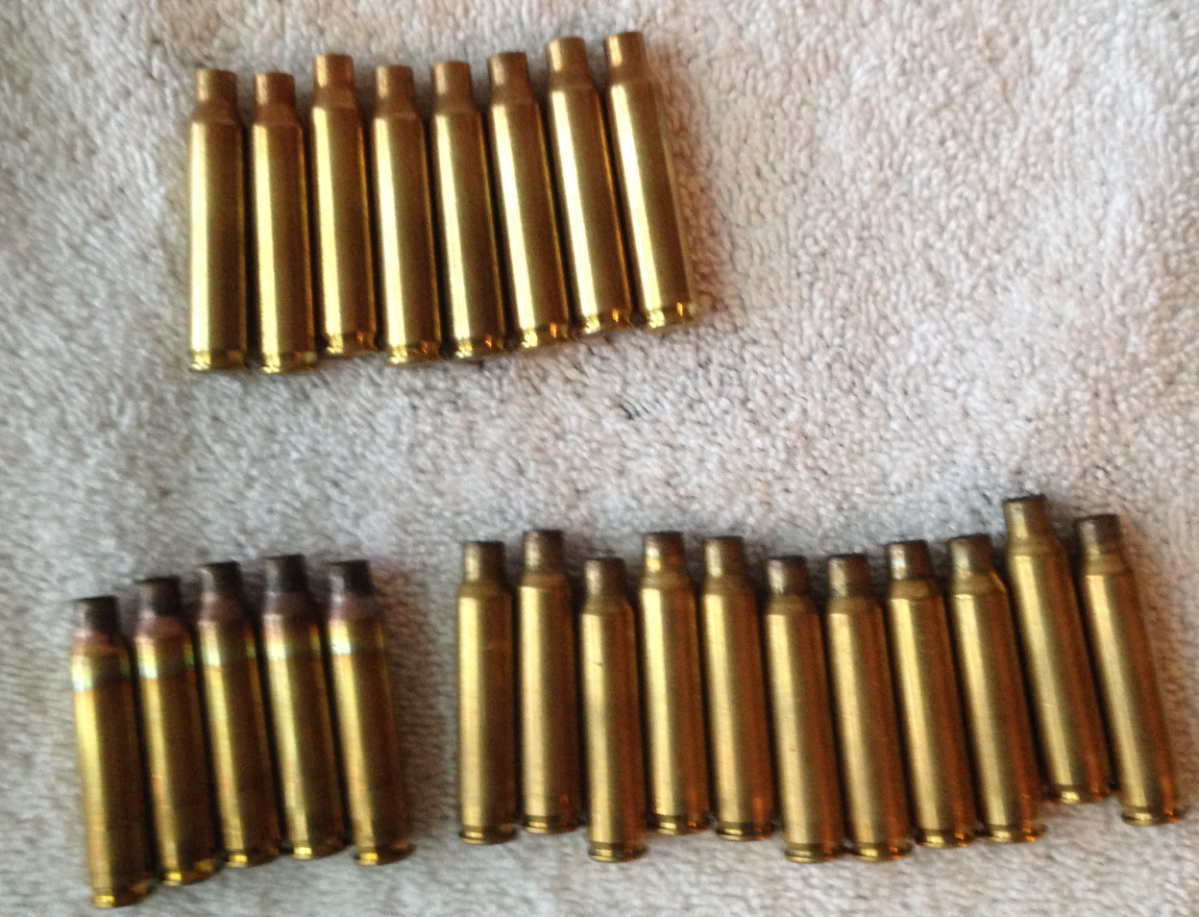 Federal .223 REM BRASS CARTRIDGE CASES 7 PRIMED 17 ONCE FIRED 24 count ...