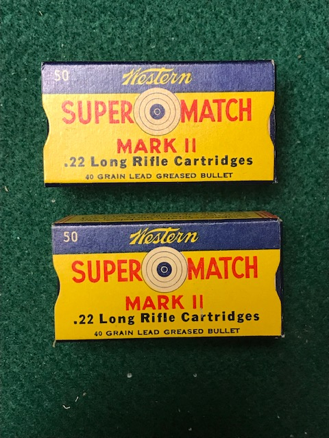 Western Cartridge Company Western Super Match Mark 2 .22LR Two Boxes ...