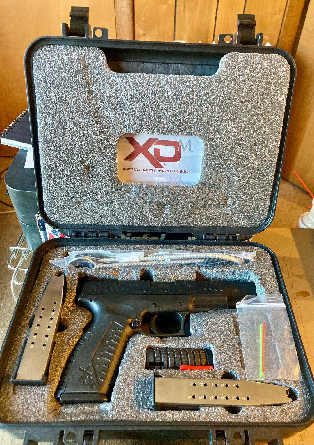 Springfield Armory XDM PISTOL, APPARENTLY UNFIRED, 5.25" BARREL, 3 14 ...