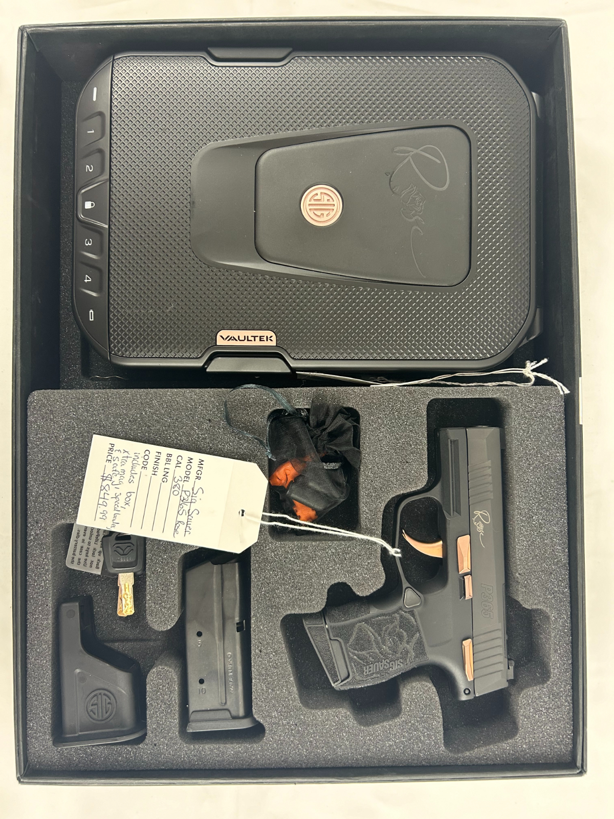 SIG Sauer Rose P365 Black .380 ACP 17338356 - GunAuction.com