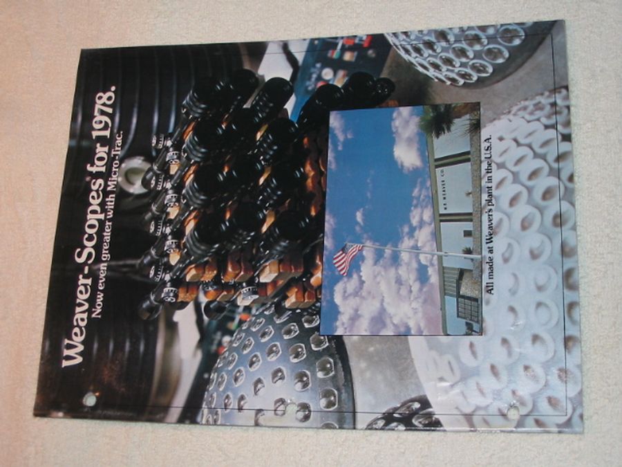 1978 Weaver Factory Catalog 16258701 - GunAuction.com