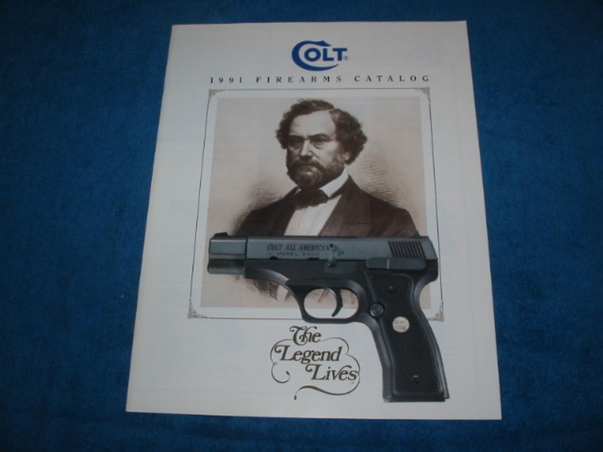 Colt 1991 factory catalog 16949694 - GunAuction.com