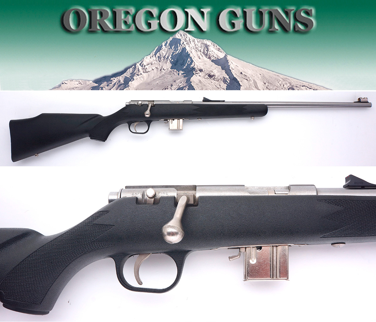 Marlin MODEL 882 SS BOLT ACTION STAINLESS SYNTHETIC STOCK RIFLE .22 ...
