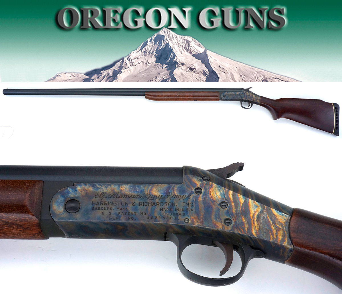 Harrington & Richardson H&R MODEL 176 LONG RANGE MAGNUM SINGLE-SHOT TOP ...