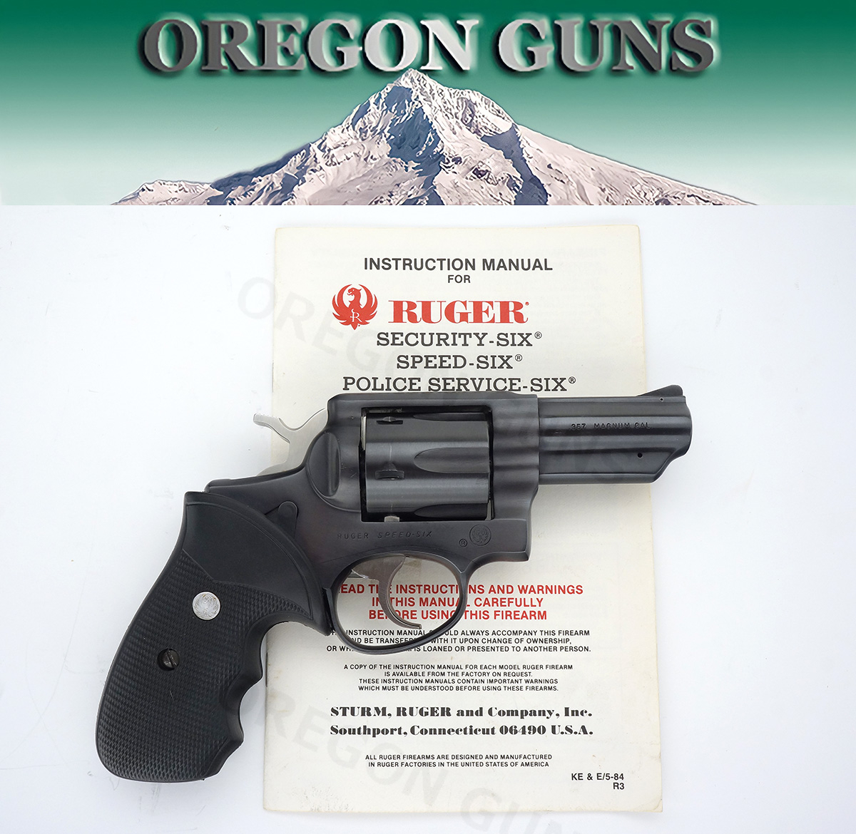 Ruger SPEED-SIX REVOLVER .357 MAGNUM LIKE NEW CONDITION SN# 159-38249 ...