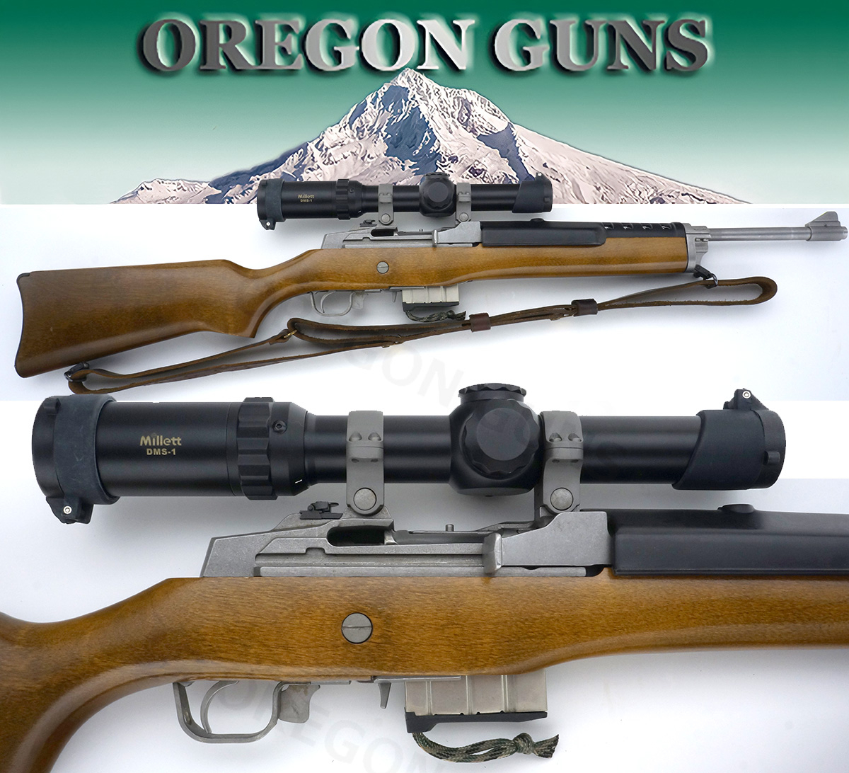 Ruger MINI-14 RANCH RIFLE STAINLESS .223 EXCELLENT CONDITION MILLETT ...