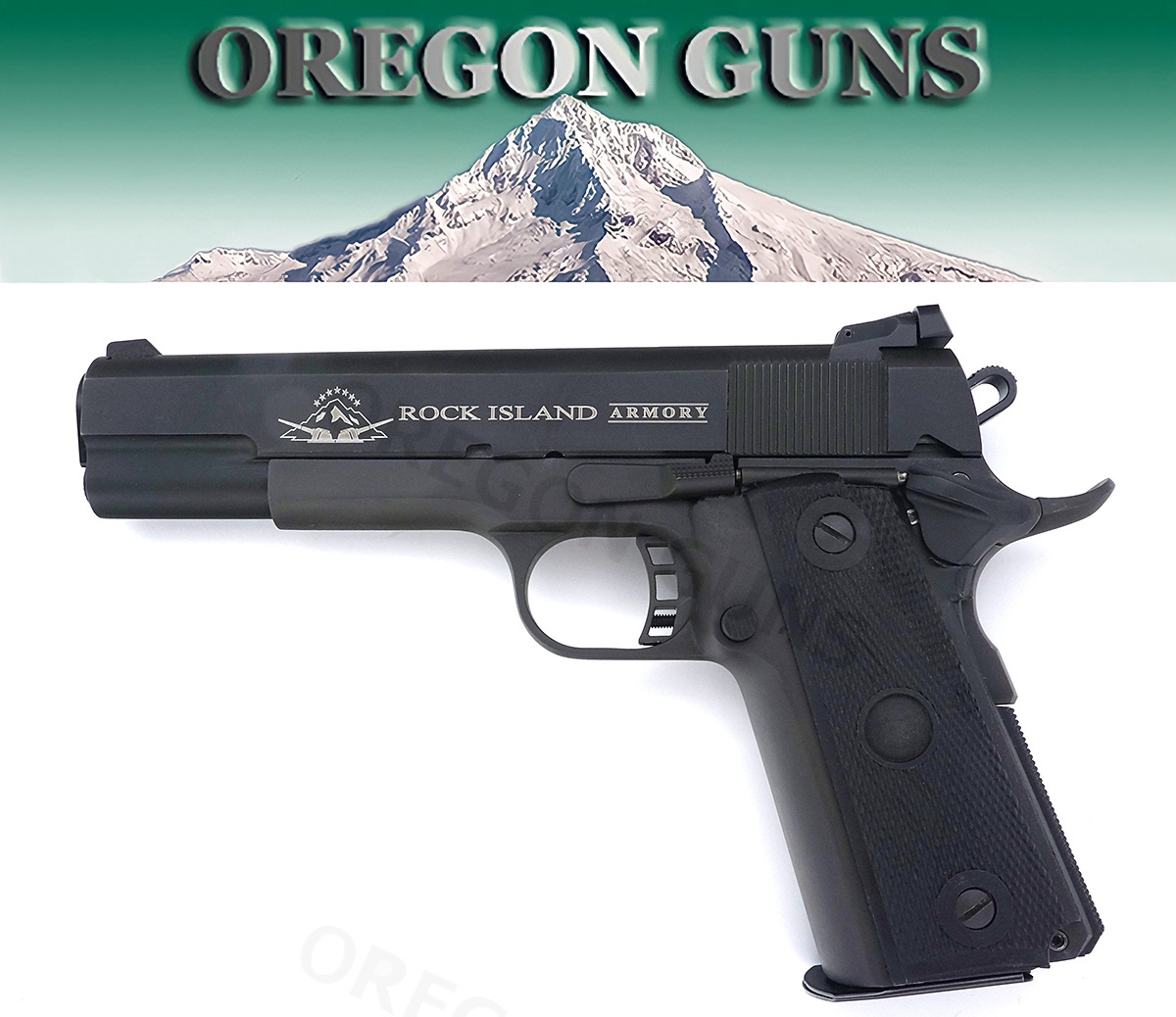 Rock Island Armory 22TCM9R M1911-A2 COMBO ARMSCOR SEMI PISTOL .22 TCM ...