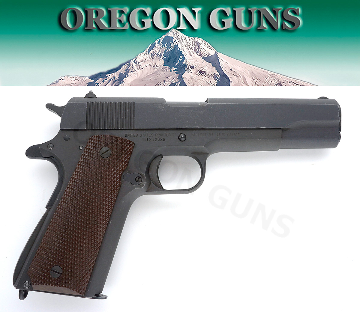 Ithaca 1911 A1 WWII U. S. ARMY .45 ACP SEMI PISTOL MFG 1943 C&R OK SN ...