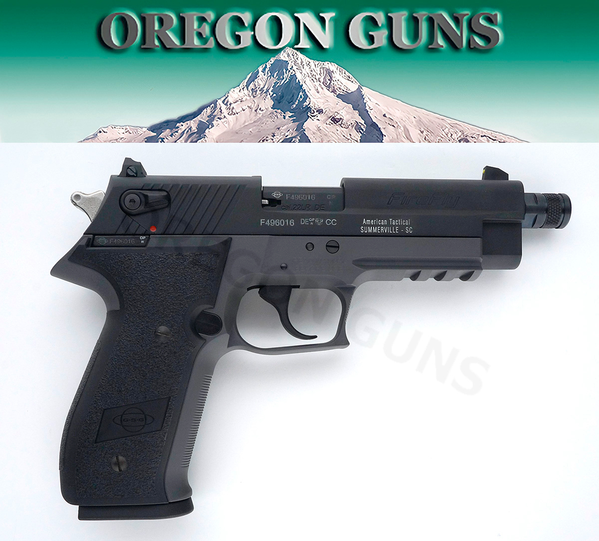 GSG FIREFLY SEMIAUTOMATIC 22-LR PISTOL W/THREADED BARREL NEW IN THE BOX ...