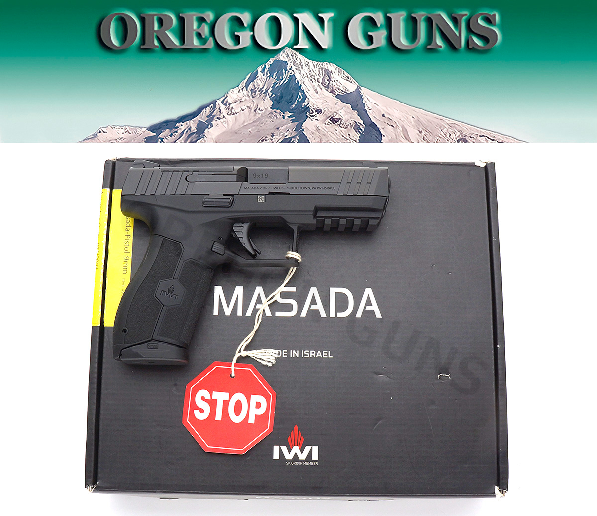 IWI MASADA SEMIAUTOMATIC 9MM PISTOL BLACK FRAME HIGH CAP MAGAZINES NEW ...