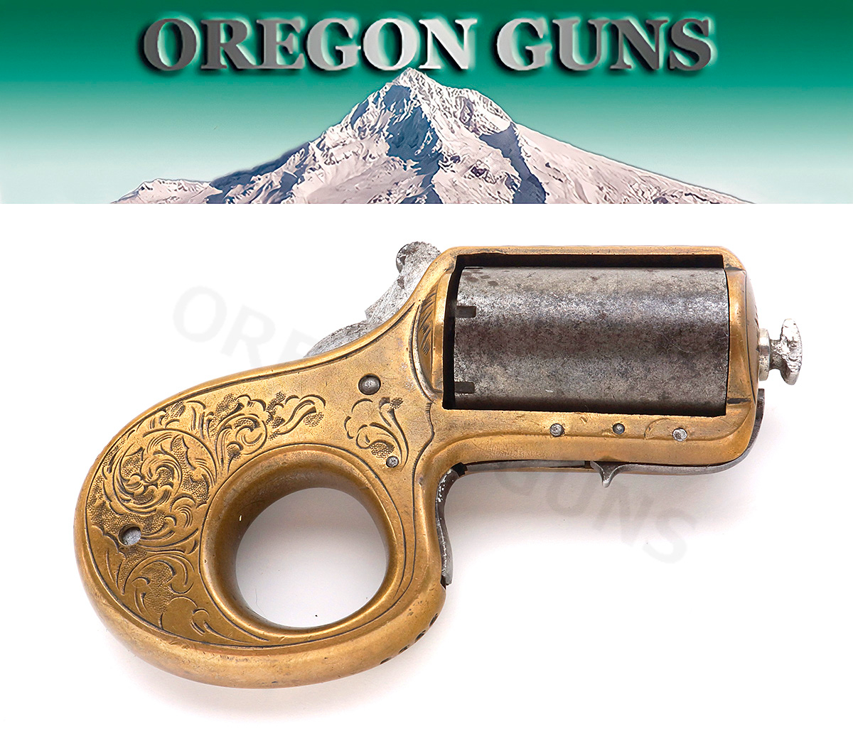 JAMES REID "MY FRIEND" KNUCKLEDUSTER .22 CAL REVOLVER ANTIQUE NO FFL SN ...