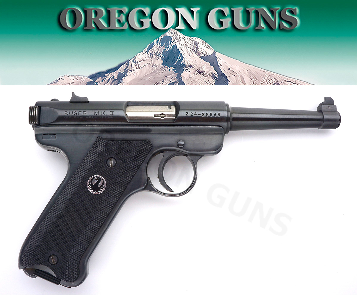 Ruger MARK II MODEL 00170 SEMIAUTO .22 LR PISTOL WITH HOLSTER, MFG 2001 ...