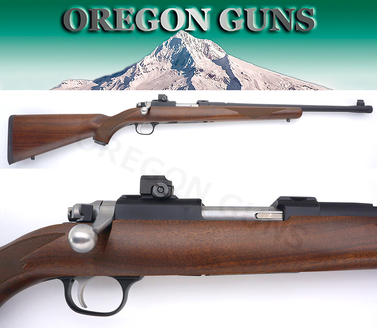 Ruger -- MODEL M77/44 BOLT RIFLE .44 REM MAG ROTARY MAGAZINE GHOST RING ...