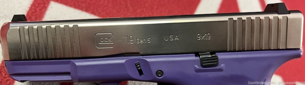 CUSTOM NICKEL GLOCK G19 GEN5 COMPACT 9mm Luger 4.02" 15+1 17246314 ...