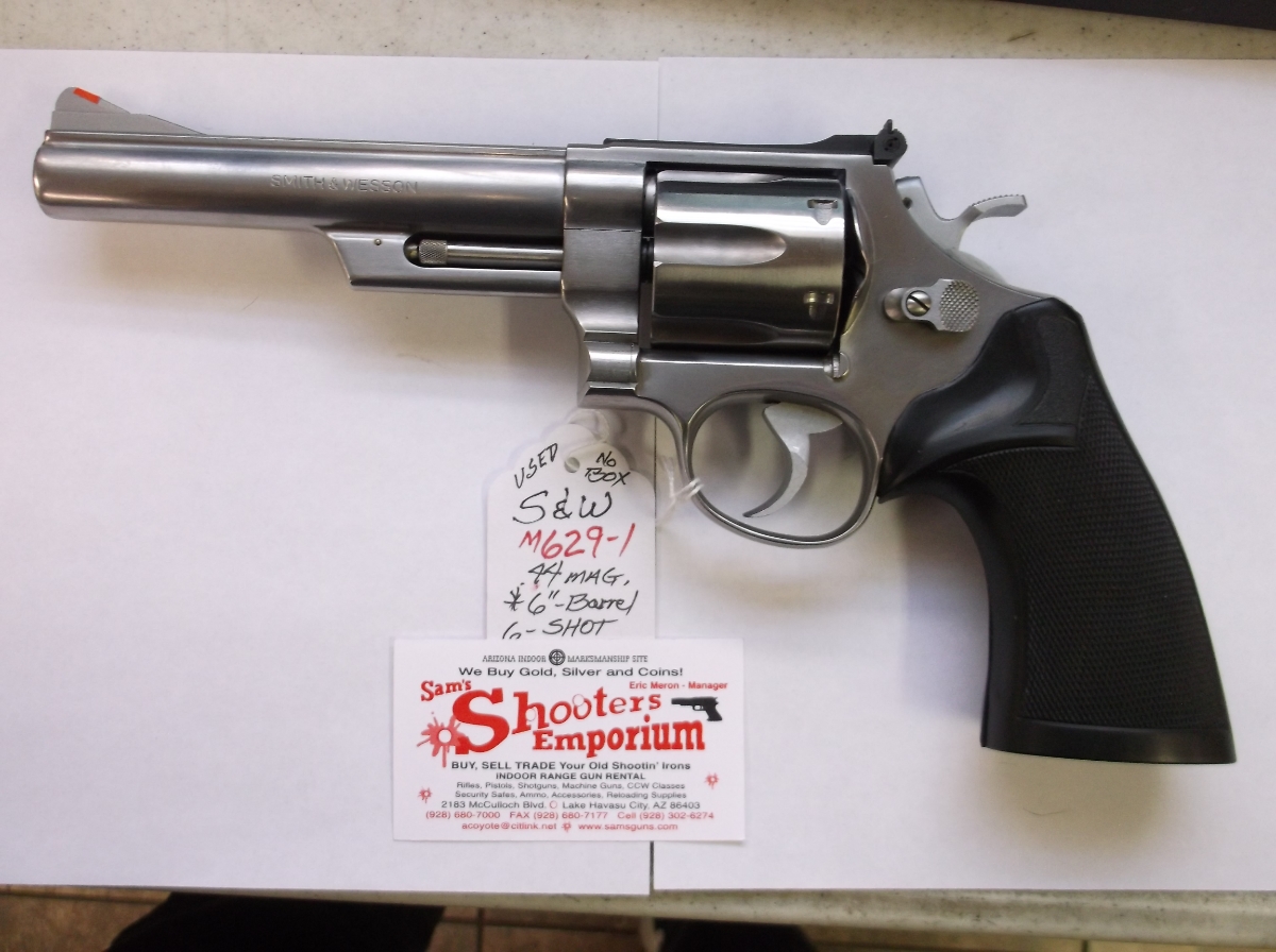 Smith & Wesson Model 629-1 Stainless With 6" Barrel 6-Shot Adjustable ...