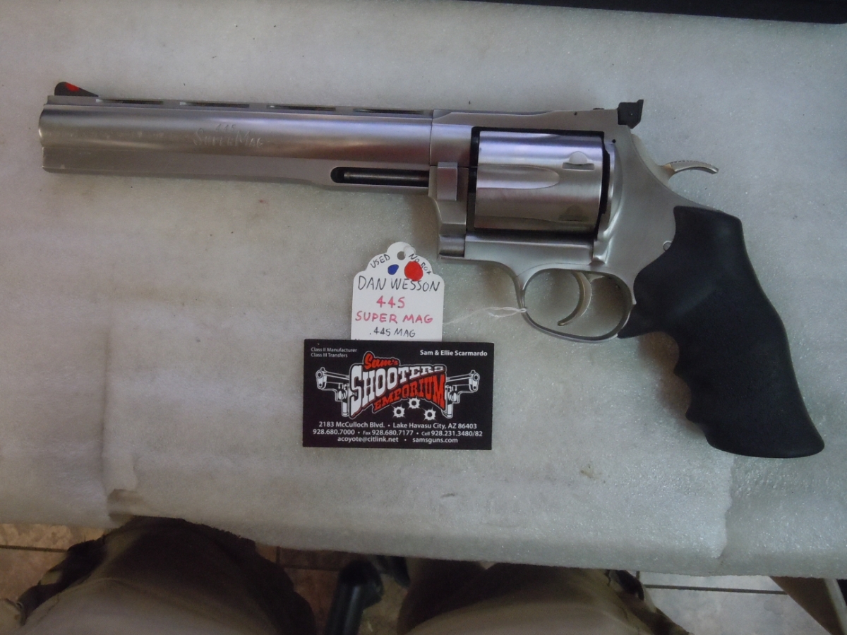 Dan Wesson Model 445 Super Mag Rear Adjustable Sight And Hi Viz Front ...