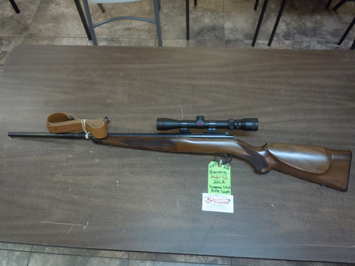 Pictures: Browning Arms Company Model 52 with a Simmons 3-9 X 32 Scope ...