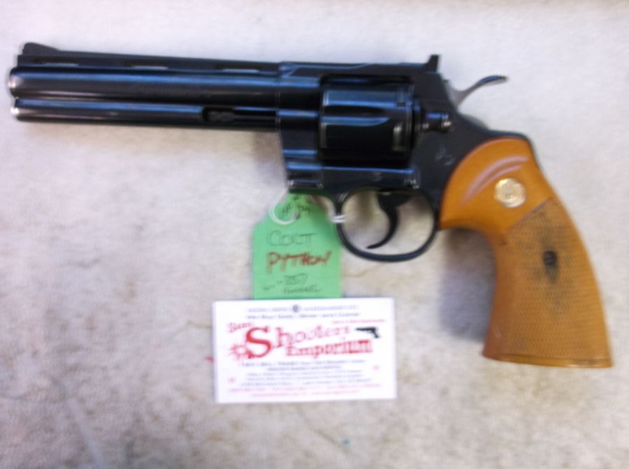 Smith & Wesson Python 357 with 6" Barrel Shoots Great (B8368-18) Dated 1978 .357 Magnum 16981279 ...