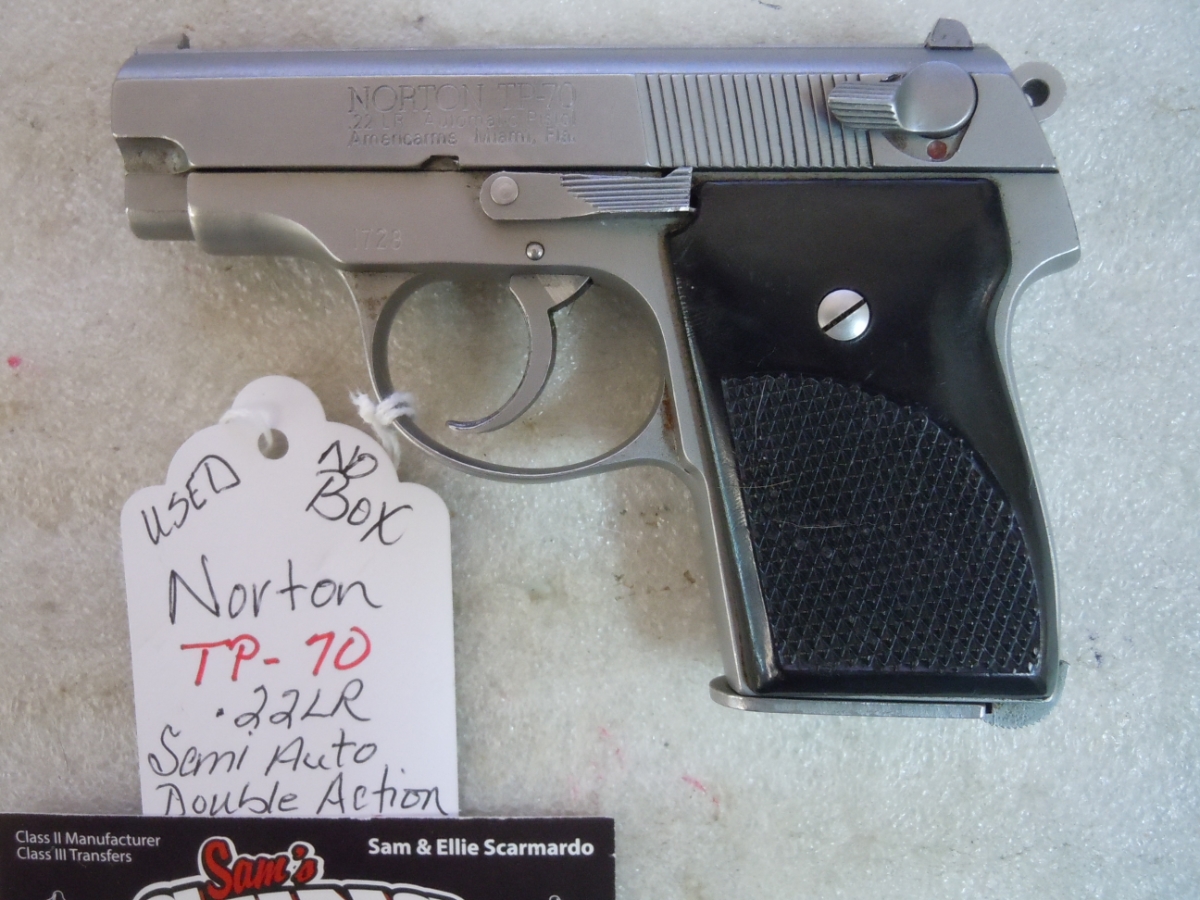 Norton Arms Model TP-70 Stainless Steel one 7 round magazine flip ...