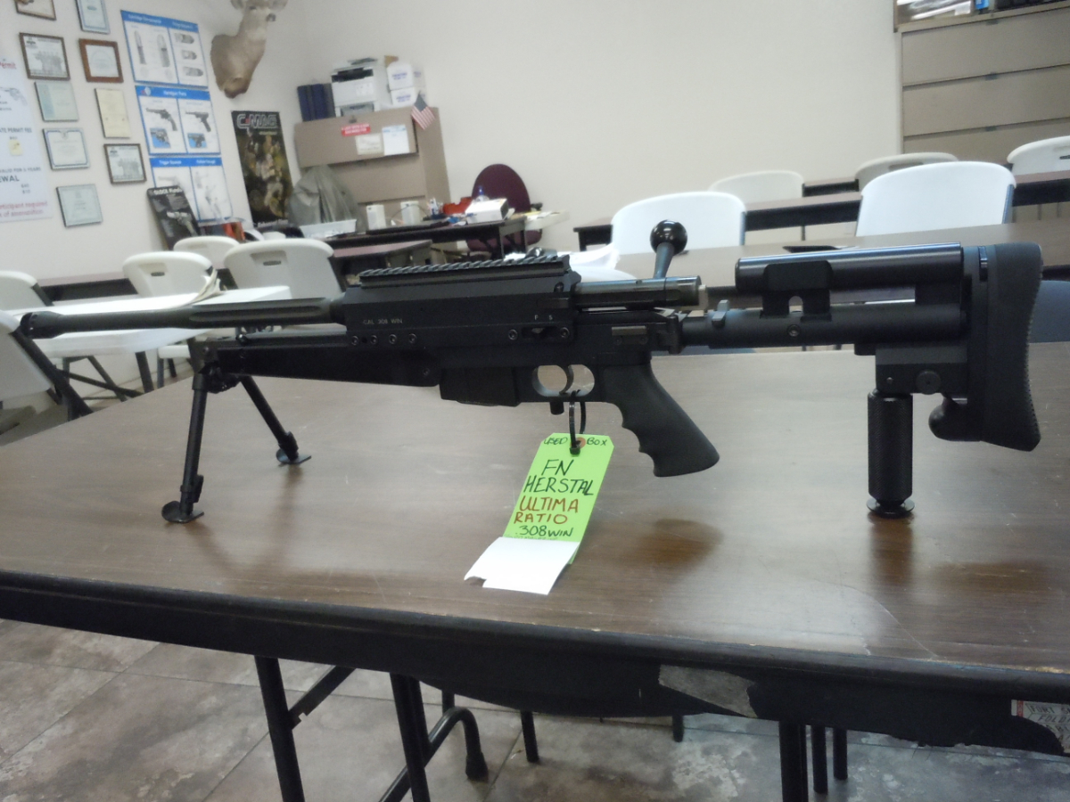 FN Model Ultima Ratio two 10 round magazines, adjustable butt stock and ...