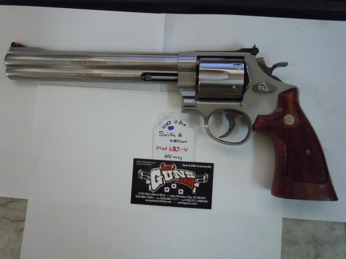 Smith & Wesson Model 629-4 8 3/8" barrel Satin Stainless with wood ...