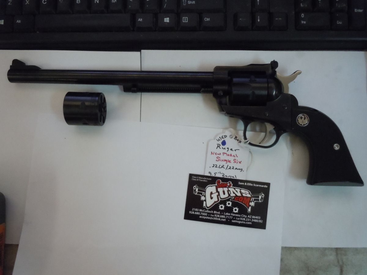 Nighthawk Custom New Model Black Unfired Single Six Conversion 9 1/2 ...