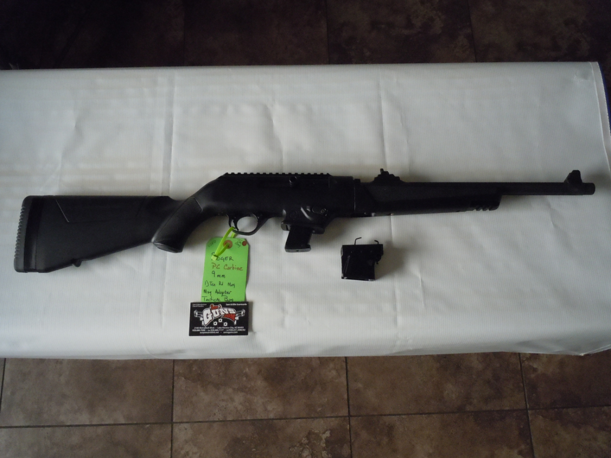 Ruger Model PC Carbine Holds Glock or SP 9 magazines one 10 round SP 9 ...