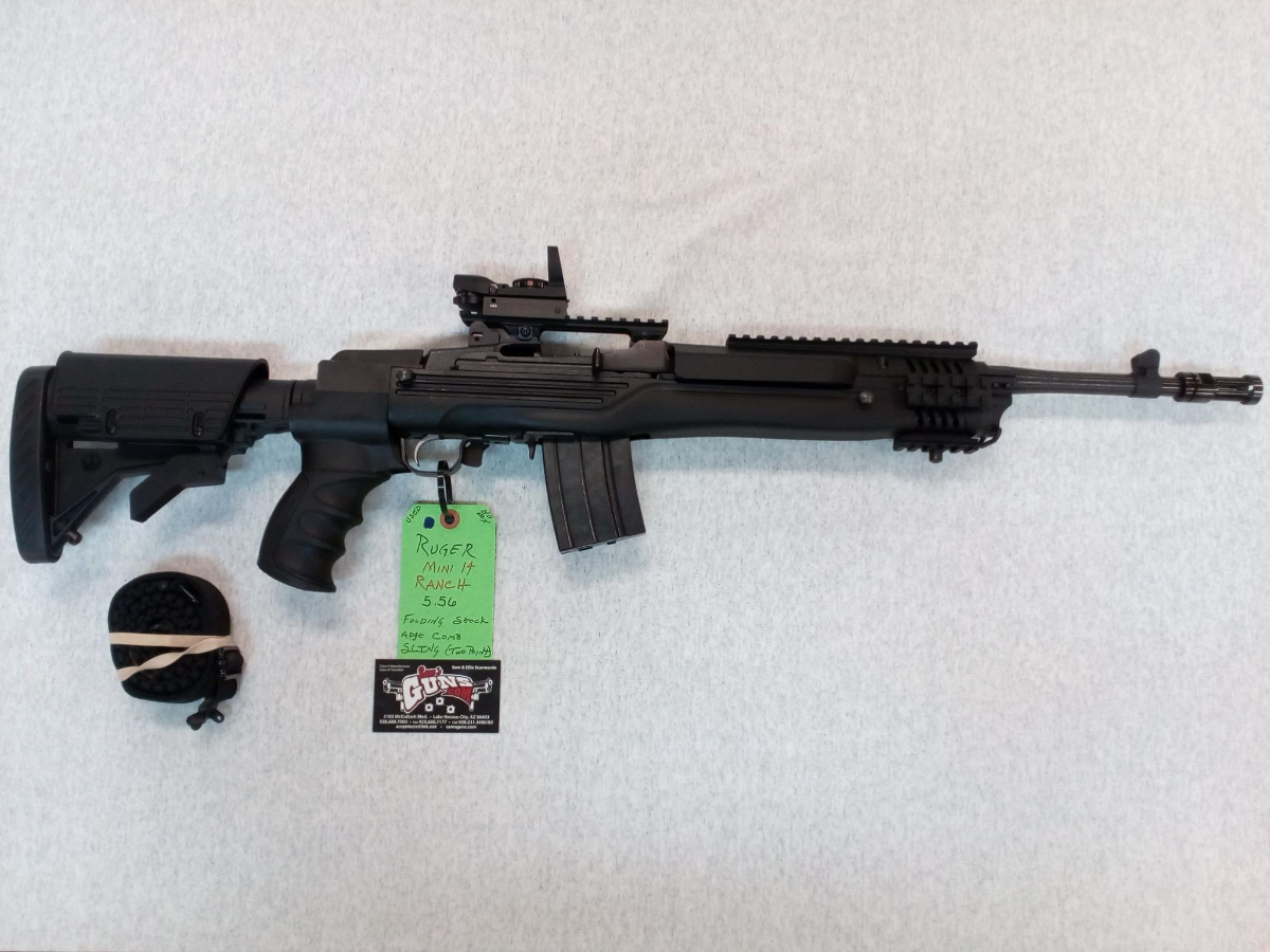 Smith & Wesson Ruger Mini-14 Ranch Rifle w/ folding stock, adjustable ...