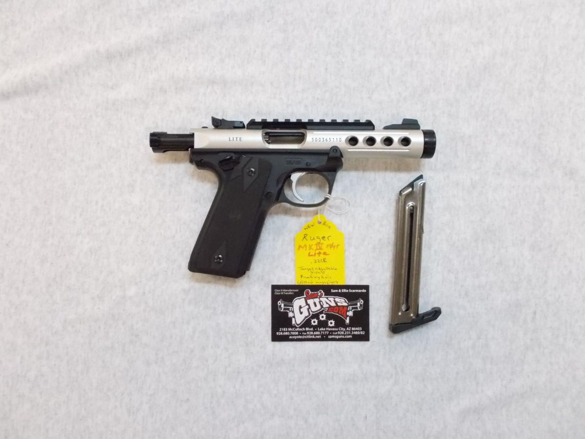 Springfield Armory RUGER MK IV 22/45 LITE STYLE .22LR TARGET ADJUSTABLE ...