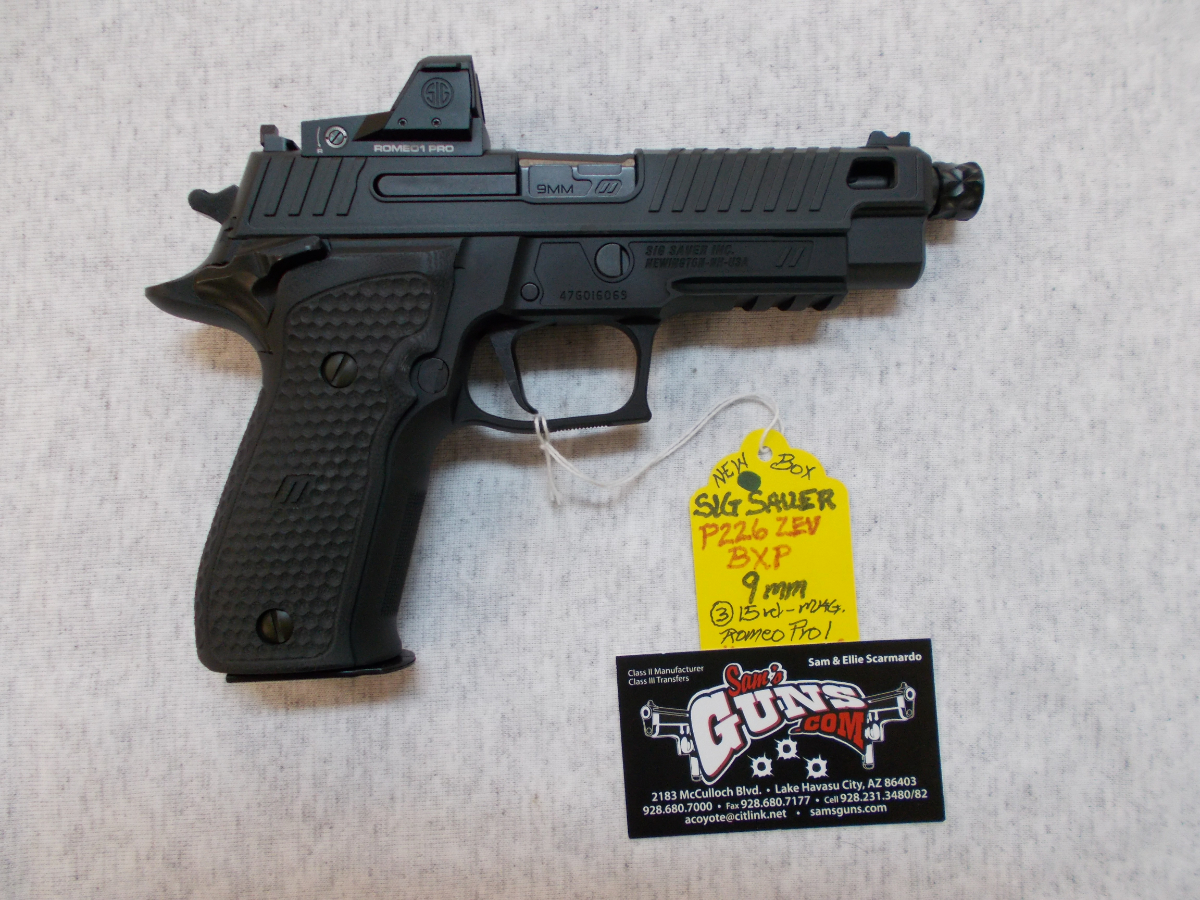 SIG Sauer SIG P226 ZEV BXP TACTICAL MODEL (C4327-22) 9mm Luger 17263485 ...