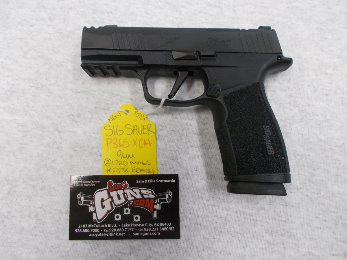 SIG Sauer P365 XCA w/ two 17-round mags, optic MOS ready & ported slide ...