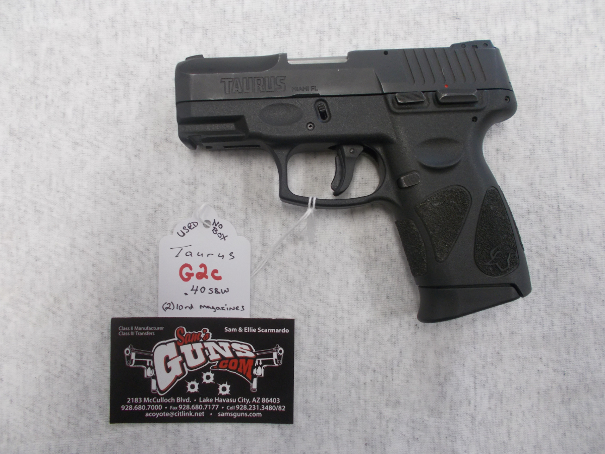 Taurus G2C 40s&w pistol w/ two 10-Round mags (C4835-23) .40 S&W ...
