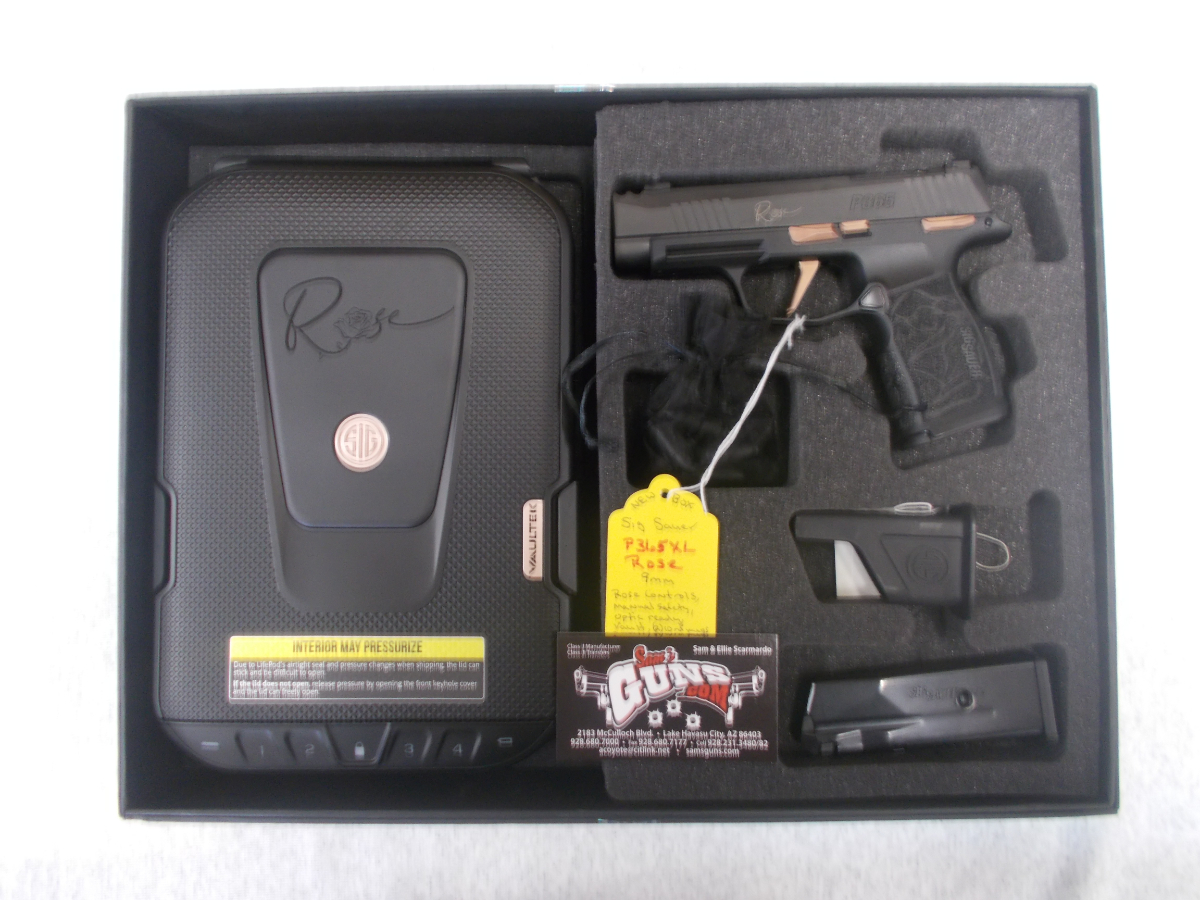 SIG Sauer P365 XL Rose 9mm pistol w/Optic Ready slide & safe (C4886-23 ...