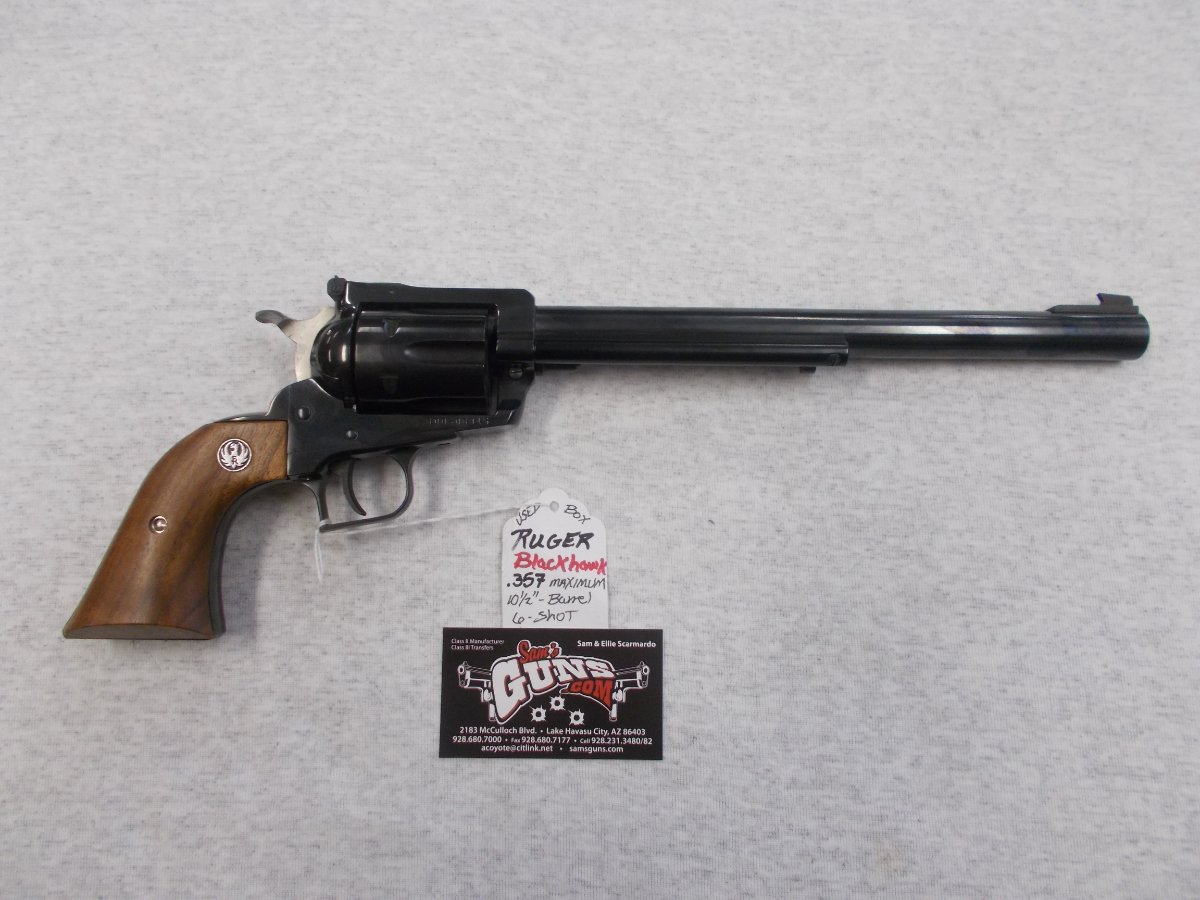 Ruger Blackhawk 6-Shot .357 Maximum w/ 10.5" Barrel (C3579-22) .357 ...