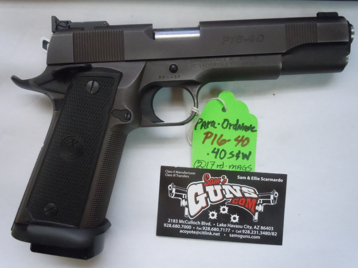 Sauer Model Custom P16-40 Stainless barrel & Hammer, adjustable rear ...