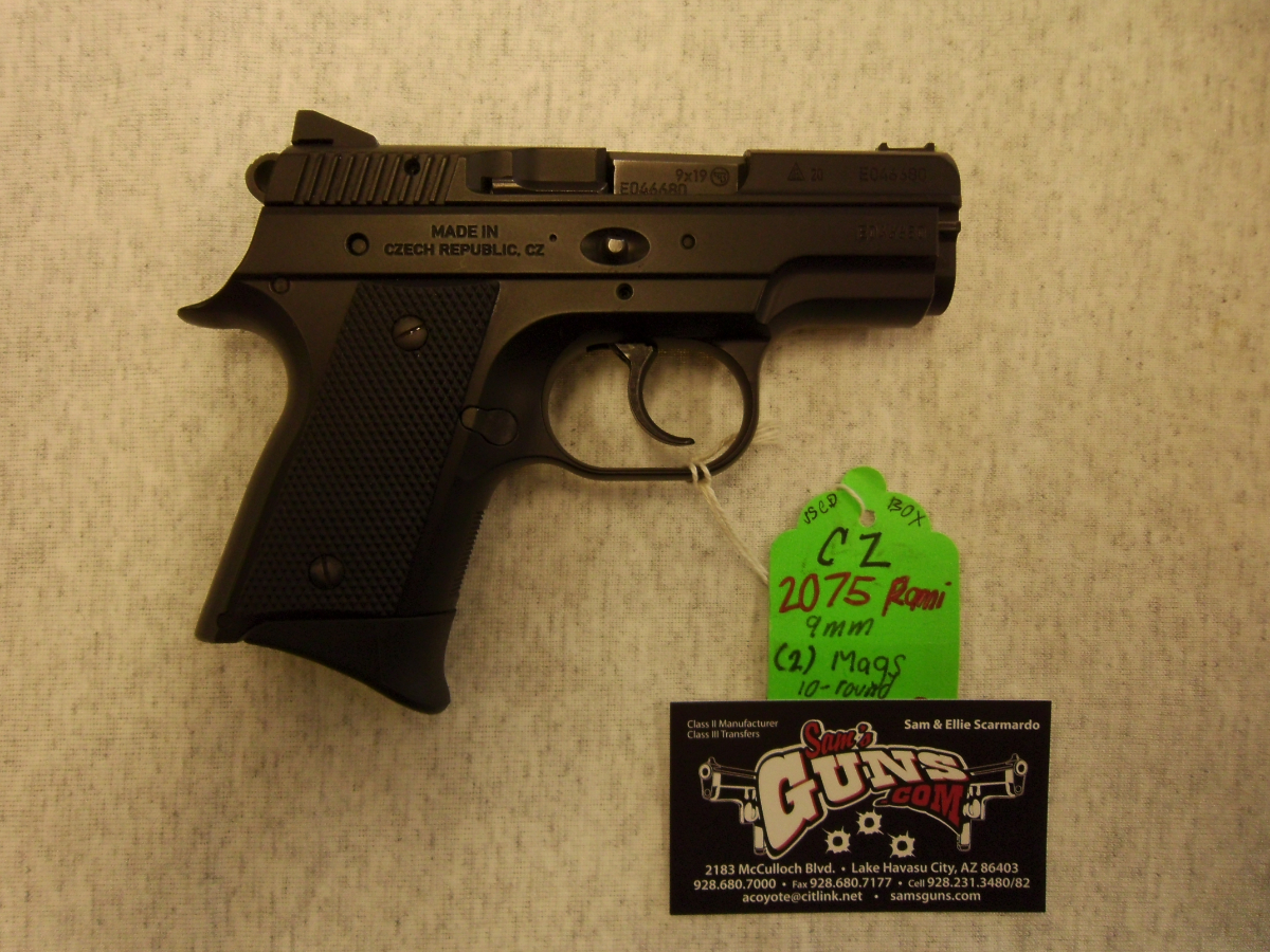 CZ 2075 Rami 9mm Pistol w/ (2) 10-Round mags (C5197-24) 9mm Luger ...