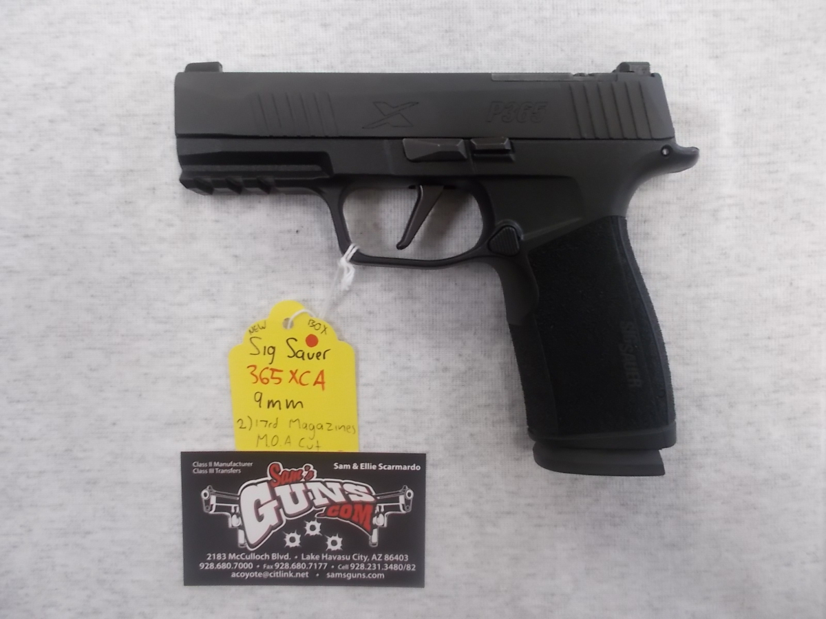 SIG Sauer P365 XCA 9mm Pistol w/ two 17-rd mags & MOA (C5073-23) 9mm ...