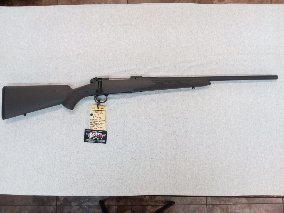 Mauser M12 6.5x55 black synthetic stock w/ match trigger, 20" match ...