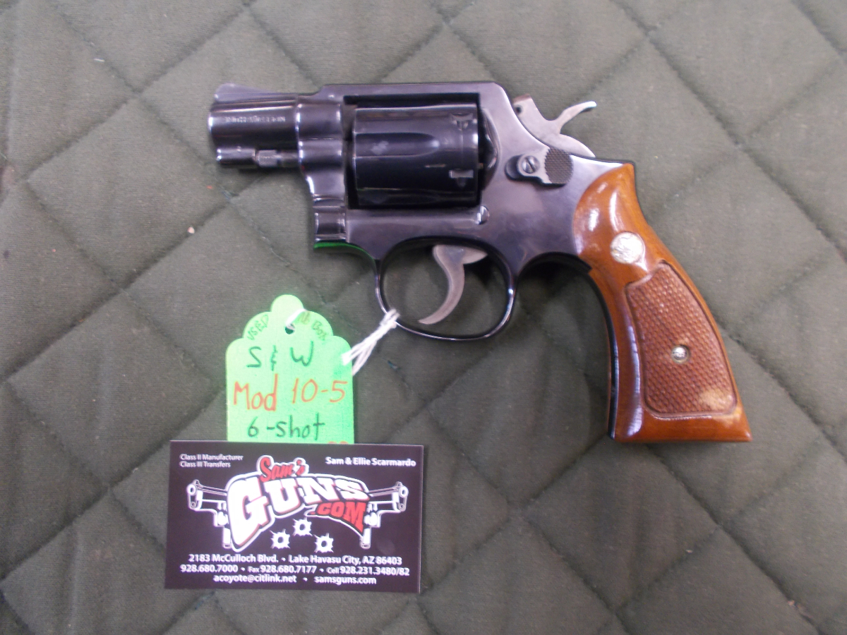 Smith & Wesson Model 10-5 6-shot short barrel revolver (C5370-24) .38 ...