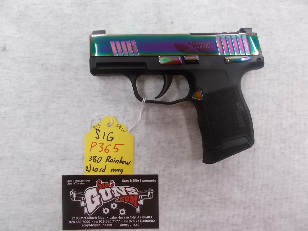 SIG Sauer P365 380 Rainbow w/ two 10-round mags (C5679-25) .380 ACP ...
