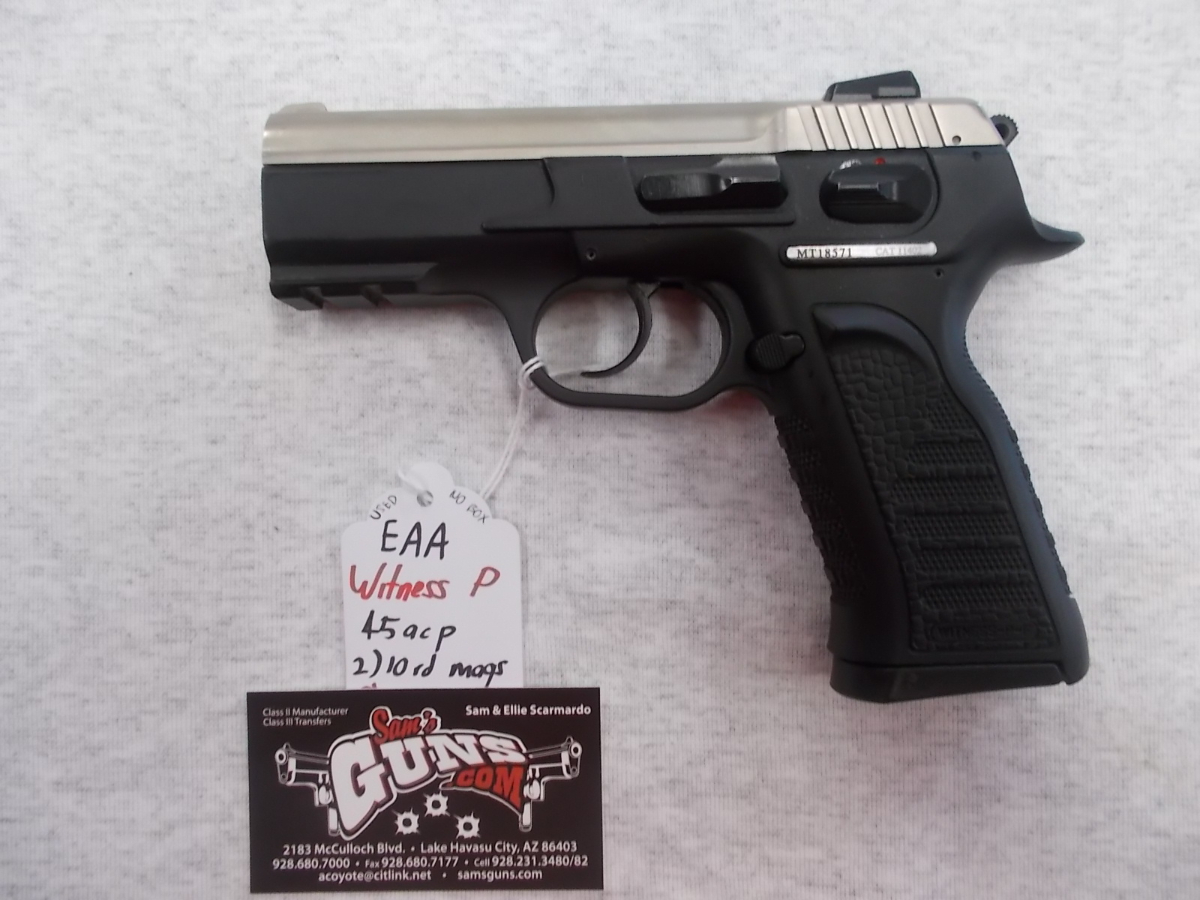 EAA Witness P Compact 45ACP two-toned pistol (C5688-25) .45 ACP ...