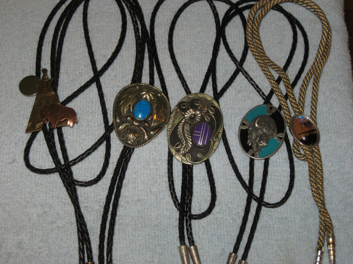STI Guns 5 VINTAGE BOLO TIE`S CONSING OF 2 NATIVE AMERICAN, 2 ...