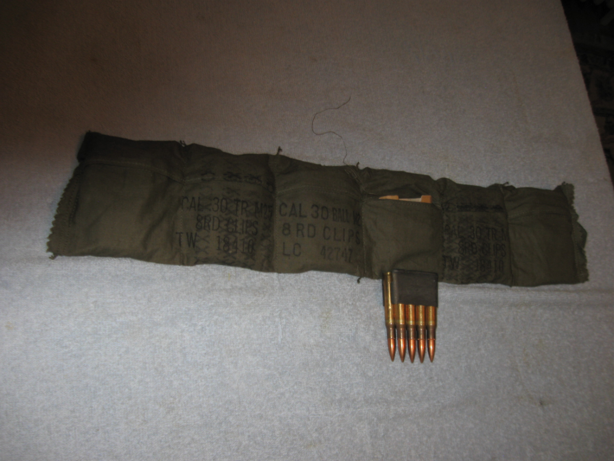 Lake City LC 69 BANDOLEER OF VIET-NAM ERA IN ENBLOC CLIPS (48 ROUNDS ...