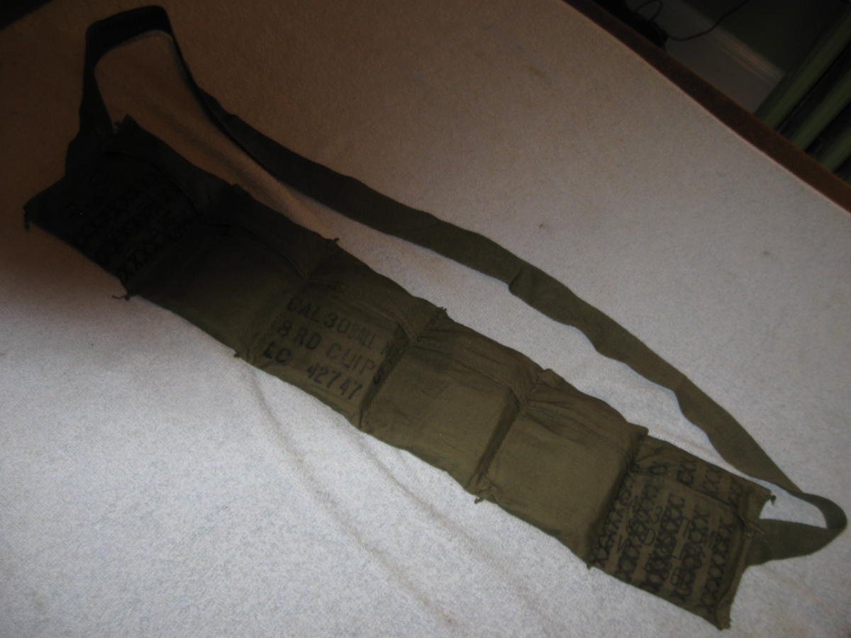 Lake City "LC 69" Bandoleer Of Viet-Nam Era In Enbloc Clips (48 Rounds ...
