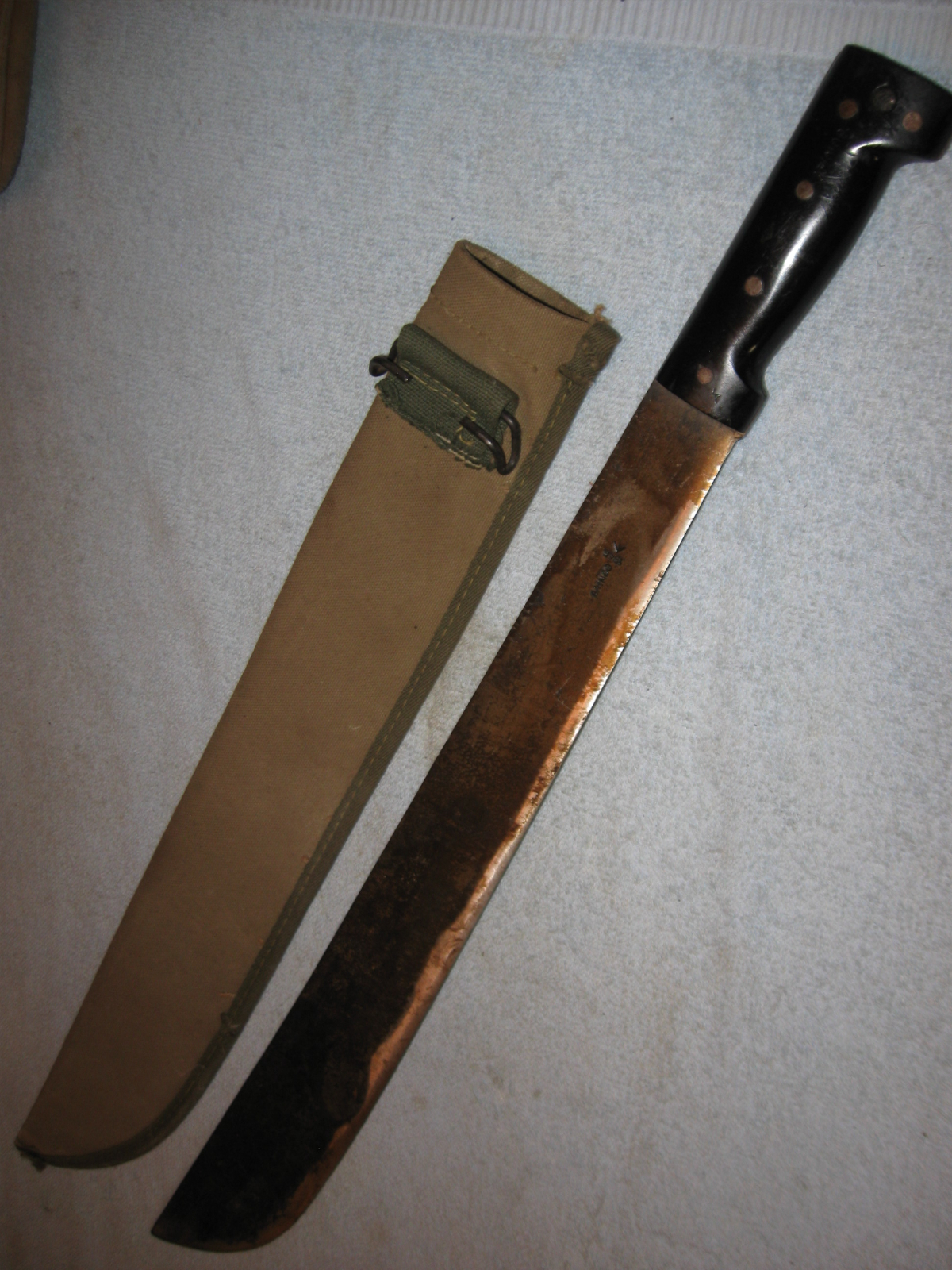 WWII BRITISH MACHETE STAMPED "BAINCO 1945 BROAD ARROW" 17227345 ...
